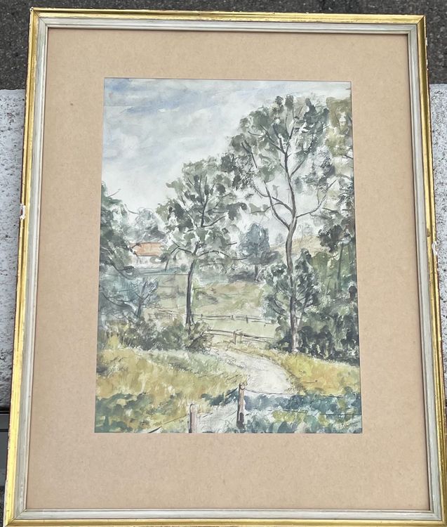 Aquarell Landschaft signiert | Kaufen auf Ricardo