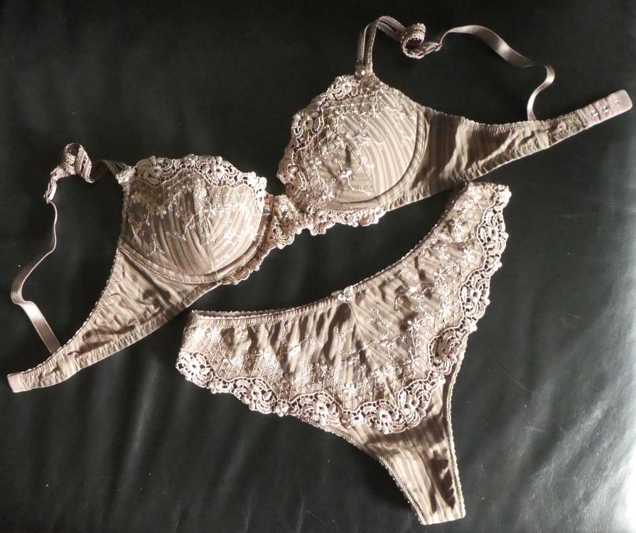 Vintage Wäsche Set Dessous BH Gr. 70A String (Gebraucht) in ...
