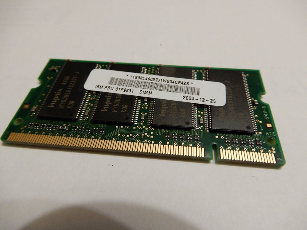 256 DDR 333MHz CL2.Ram zu IBM ThinkPad Laptop PC2700S-25330 (Gebraucht ...