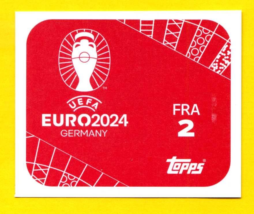 Topps Euro EM 2024 FRA 2 ZINEDINE ZIDANE LEGEND Gold Sticker (Neu ...