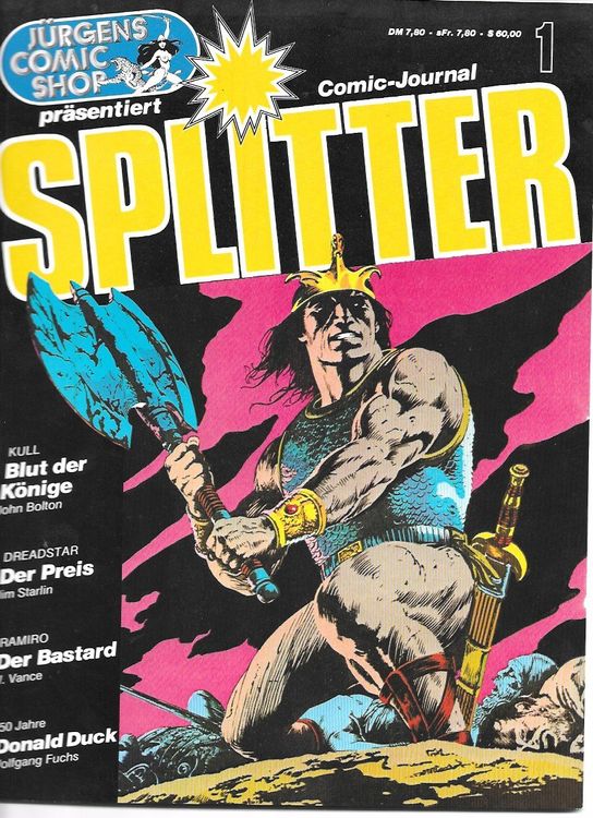5 Comic Journals aus dem Splitter Verlag, Kull, Conan, usw. | Acheter sur Ricardo