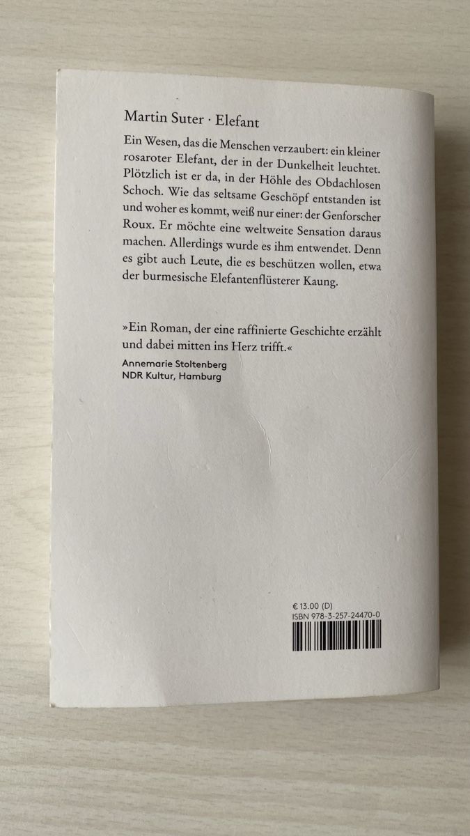 🐘Elefant von Martin Suter, Buch (Gebraucht) in Pfäffikon SZ für CHF 4 ...