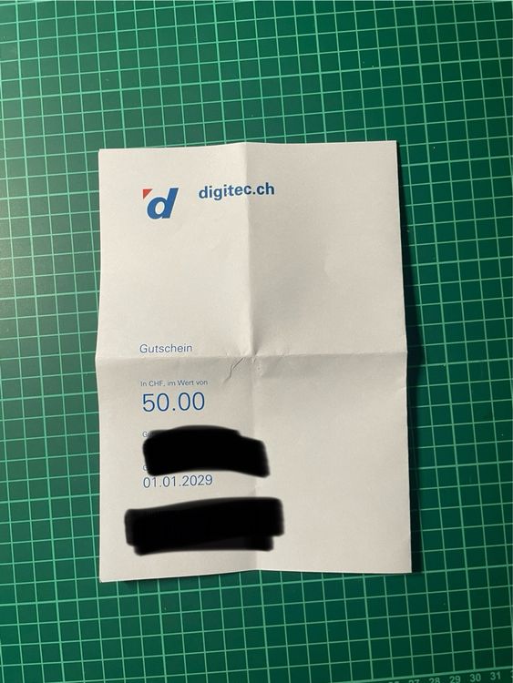 Digitec Gutschein im Wert von 50.- (Gebraucht) in Gattikon für CHF 46 ...