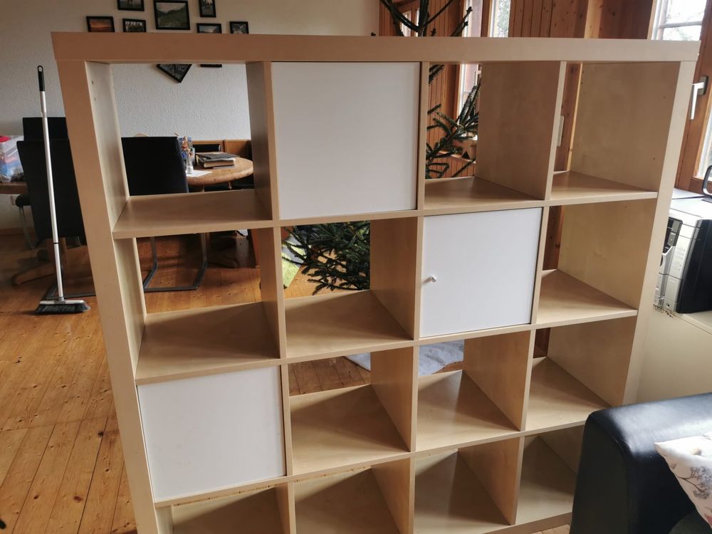 Grosses Kallax Regal, Birke, mit Türen/Schubladen, Top! (Gebraucht) in ...