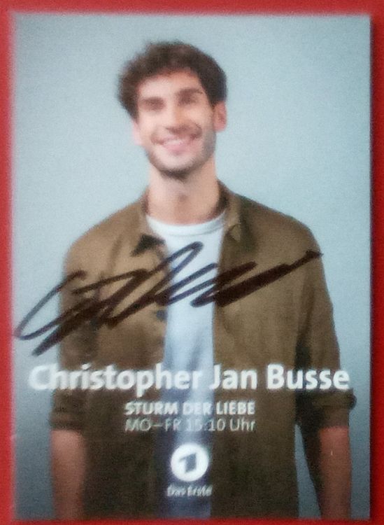 Christopher Jan Busse Autogramm signiert Fotopostkarte 10x15 (Gebraucht) in Bischofszell für CHF ...