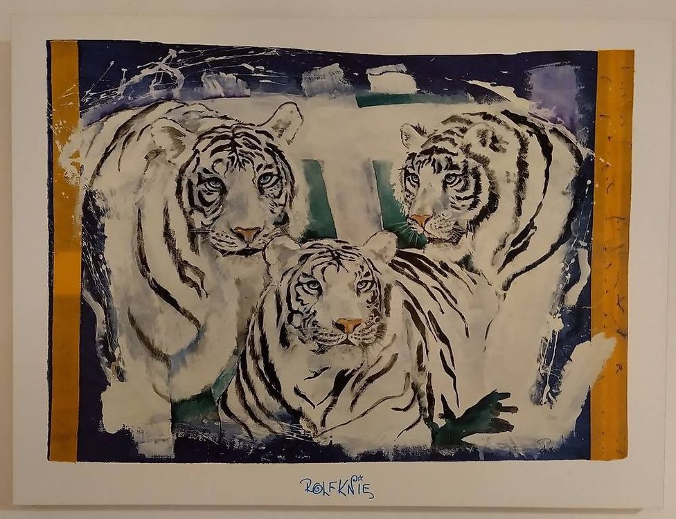 Rolf Knie - Weisse Tiger Lithographie | Kaufen auf Ricardo