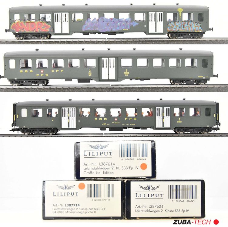 Liliput 3x Leichtstahlwagen SBB H0 GS mit OVP | Kaufen auf Ricardo