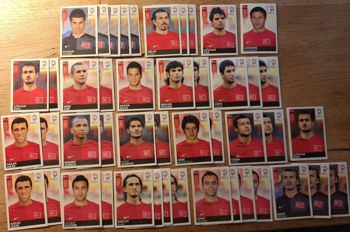 Panini EM 2008 / 47 Stickers vom Team Türkei (Gebraucht) in Horw für ...