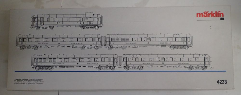 Märklin H0 - RHEINGOLD Wagenset (5 Wagen) - Art. 4228 (Gebraucht) in ...