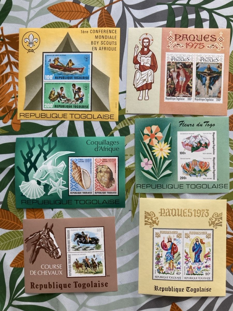 51) Togolaise!6 Briefmarken Blöcke,70erJahre! (Gebraucht) in Ascona für ...