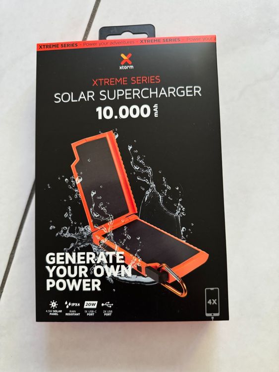 NEU: SOLAR Supercharger - Xtreme Series 10000mAh (Neu und ...