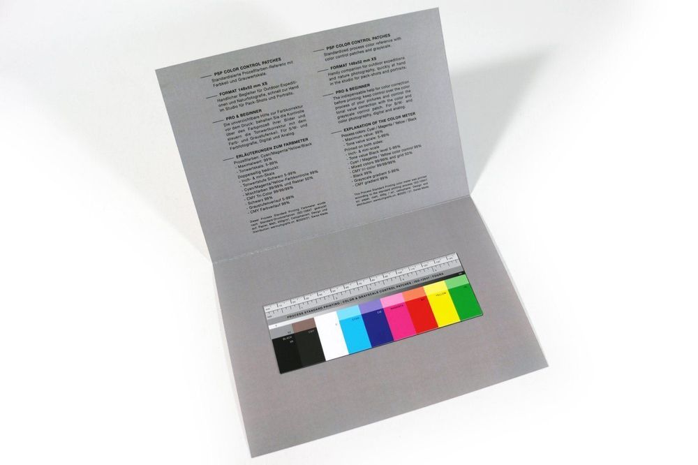 Farbkarte CMYK Farbkeil Graustufen-Skala (Neu und originalverpackt) in ...