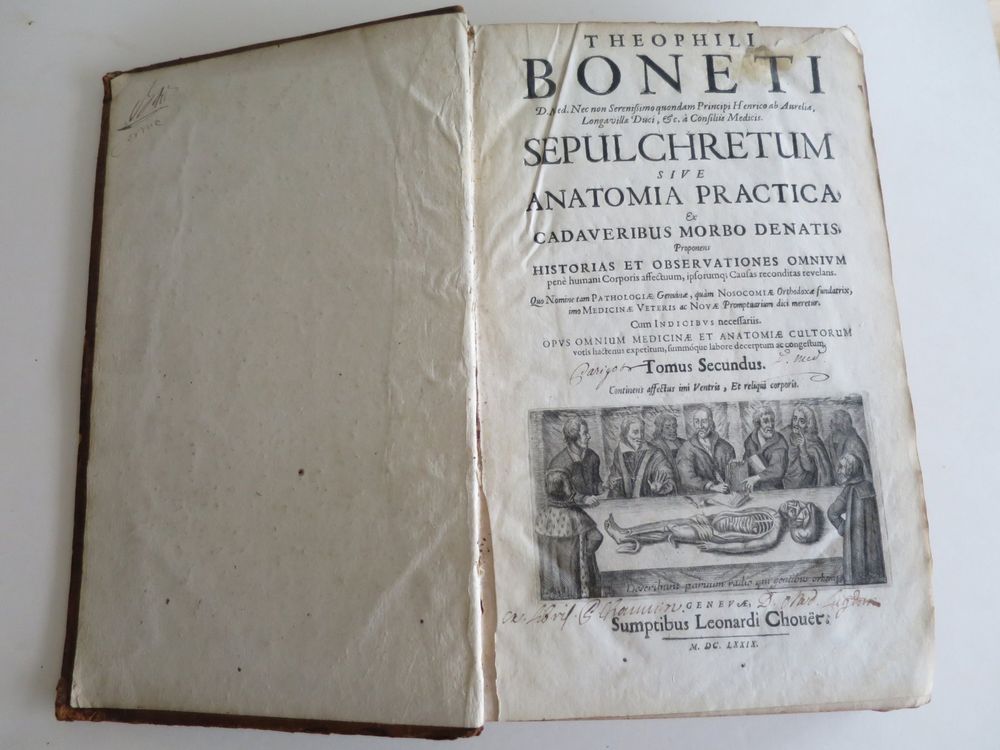 Theophili Boneti Sepulchretum sive Anatomia practica 1679 | Kaufen auf ...