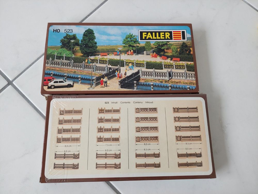 2x H0 FALLER 523 Eisenzäune Modellbau | Kaufen auf Ricardo