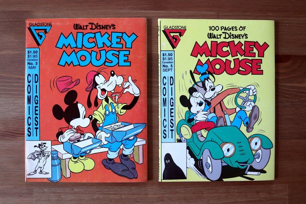 1987 WALT DISNEY MICKEY MOUSE COMIC LOT OF 2 USA ENGLISH (Gebraucht) in ...