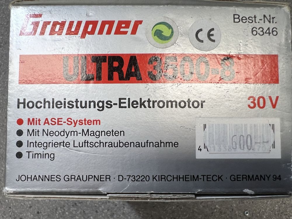 Graupner, Elektromotor, ULTRA 3500-8 30V, Bürstenmotor | Kaufen auf Ricardo