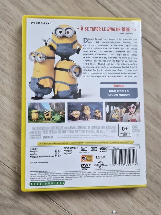 DVD Les Minions - Illumination Entertainment (D'occasion) à La Joux FR ...