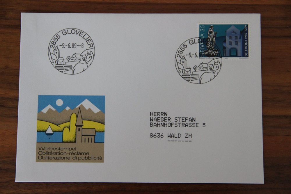 Schweiz 1989 - 2855 Glovelier (Neu (gemäss Beschreibung)) in Jona für CHF 0.5 – mit Lieferung ...
