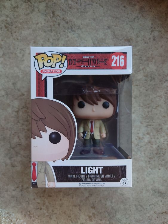 Funko Pop Light Death Note 216 Yagami (Neu und originalverpackt) in ...