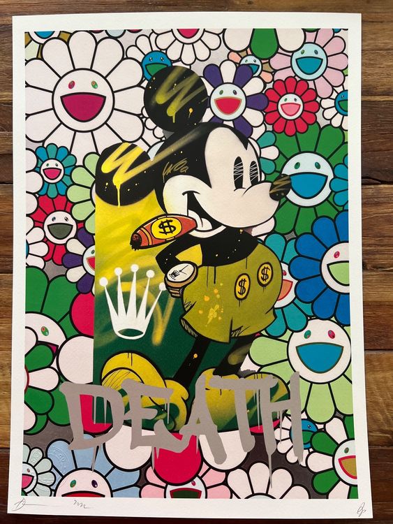 DEATH NYC « Murakami Mickey Mouse Rolex » (Neu (gemäss Beschreibung ...