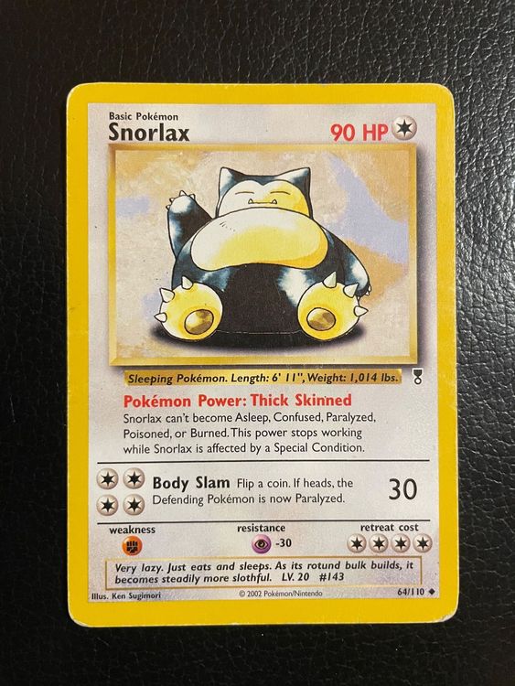 Legendary Collection Snorlax 64/110 Ab 1 (Gebraucht) in Paradiso für ...