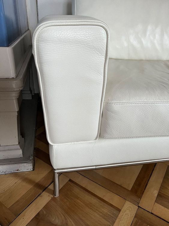 Ledersofa weiss , IKEA Arild (Gebraucht) in Stans für CHF 1 – nur Abholung auf Ricardo kaufen
