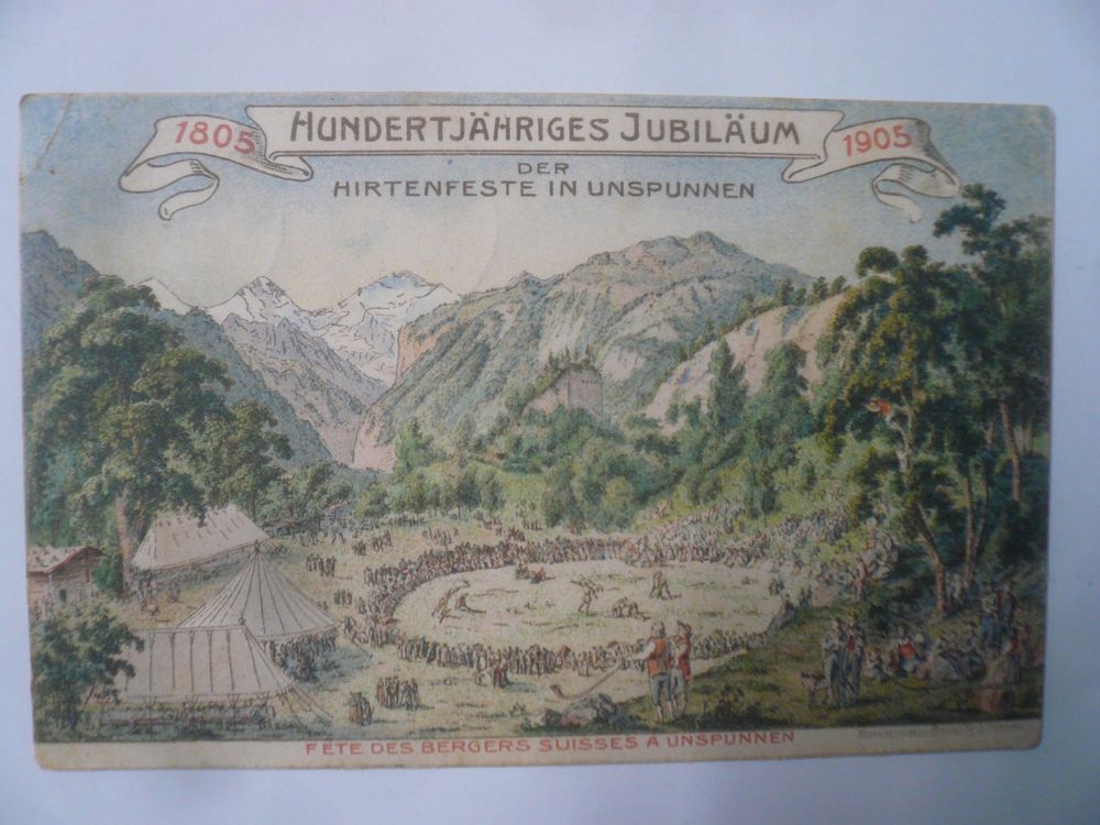 LithoAK INTERLAKEN 1905, UnspunnenFest 100 Jahre (Gebraucht) in Oberhofen am Thunersee für CHF ...