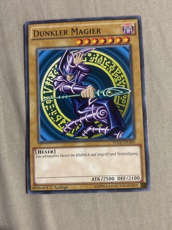 Dunkler Magier - Yu-Gi-Oh! Karte - Selten - Top Zustand! (Neu und ...
