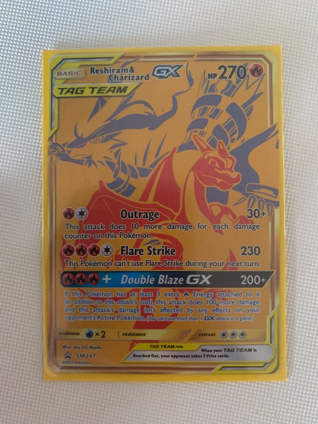 Carte Pokémon Reshiram & Charizard GX sm black star promo (Neuf (Voir description)) à Genève ...