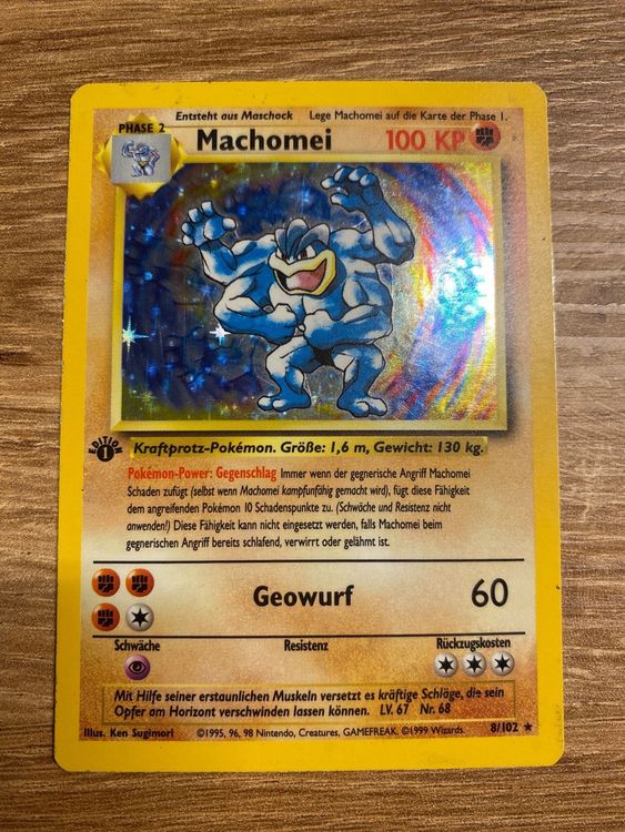 Machomei 1.Edition Base Pokemon holo | Kaufen auf Ricardo