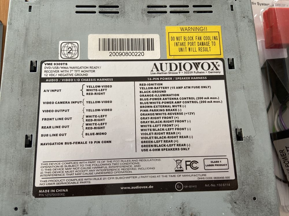 Autoradio (Audio & Vodeo) Audiovox | Acheter sur Ricardo