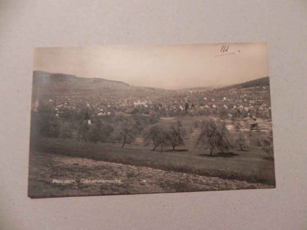 Karte Reinach AG Aargau 1928 | Kaufen auf Ricardo