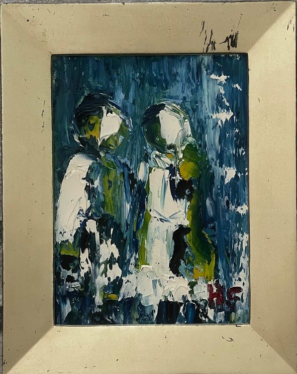 Abstrakte Gemälde Monogr.Verso beschriftet | Kaufen auf Ricardo