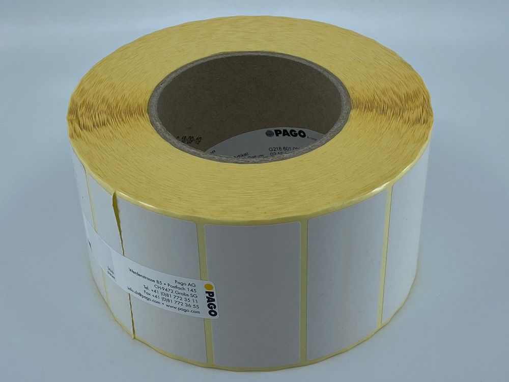 1 Rollen mit 2500 Pago Etiketten 75 x 35 mm (Neu (gemäss Beschreibung ...