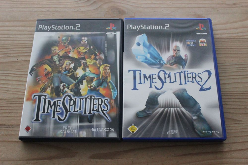 Timesplitters 1 + Time Splitters 2 - 2 Spiele für PS2 im Set (Gebraucht ...