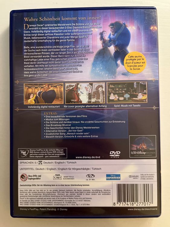 Disney: Die Schöne und Das Biest (1991) DVD (Neu (gemäss Beschreibung)) in Sierre für CHF 5.5 ...
