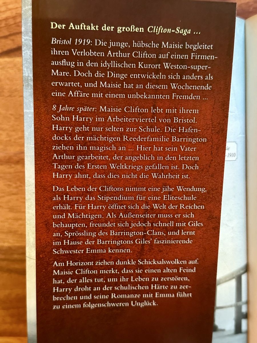 Clifton-Saga von Jeffrey Archer, komplett 7 Bände (Gebraucht) in ...