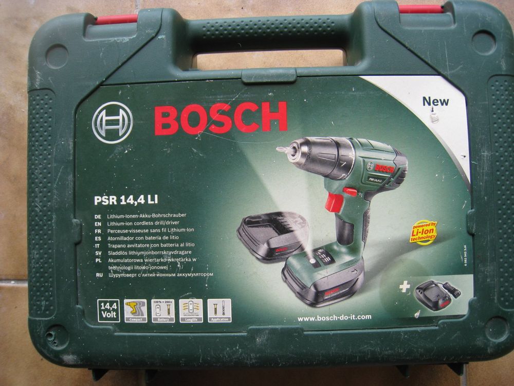 Bosch Akku Bohrmaschine mit 2xAkku PSR 14.4 und Ladegerät | Kaufen auf Ricardo