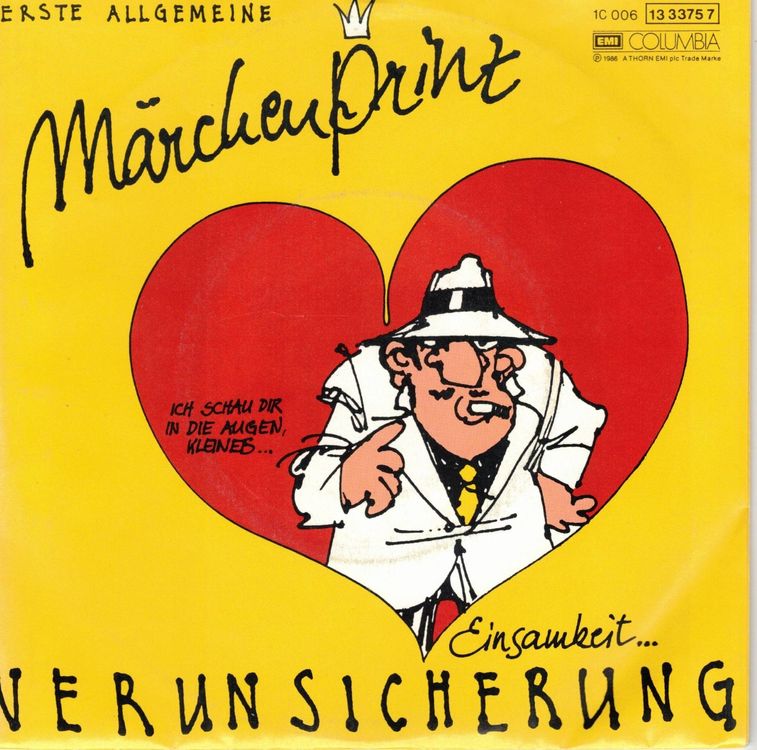 Single7 Erste allgemeine Verunsicherung -- Märchenprinz (Gebraucht) in ...