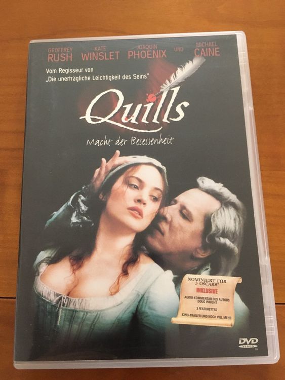 Quills - Dvd (Rush/Winslet/Phoenix/Caine) | Kaufen auf Ricardo