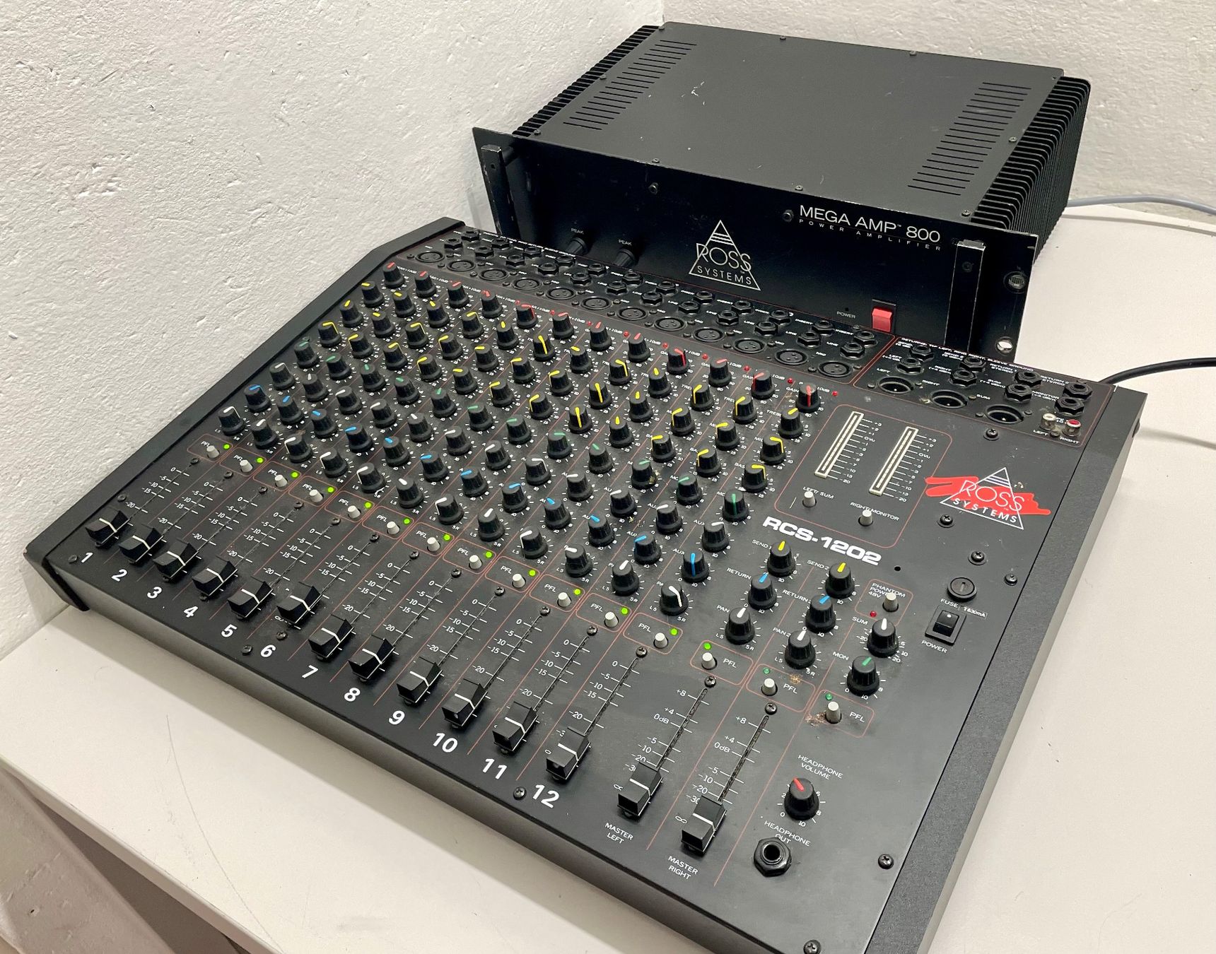 Ross Systems 12x Kanal Mixer und Verstärker Set (Gebraucht) in ...