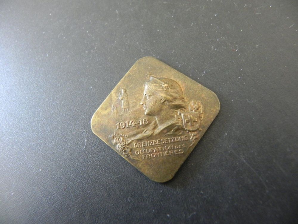 Medaille Schweiz Grenzbesetzung 1. Weltkrieg 1914 - 1918 | Kaufen auf Ricardo