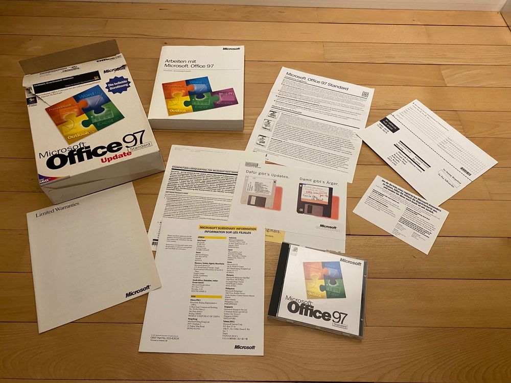 Microsoft Office 97 Standard Update CD - 1997 - inkl. CD-Key (Gebraucht ...