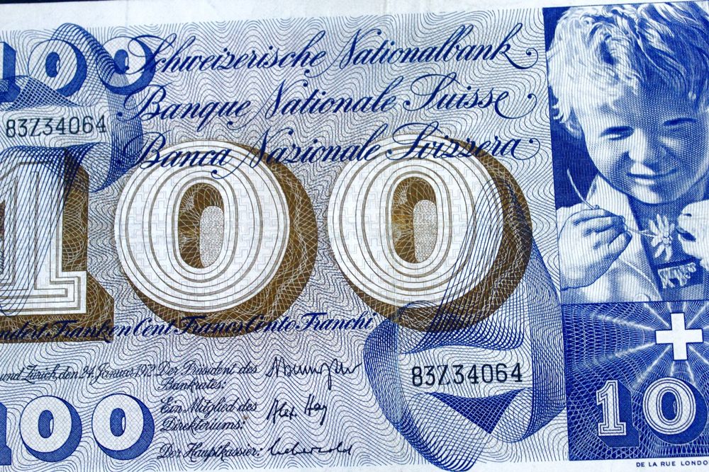 Schweizerische Nationalbank, 1972, CHF 100.00 (Gebraucht) in Bern für CHF 33.5 – mit Lieferung ...