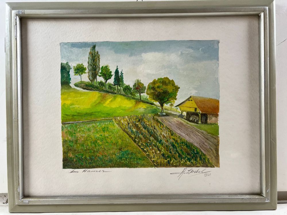 Landschaft Gemälde Signiert. | Kaufen auf Ricardo