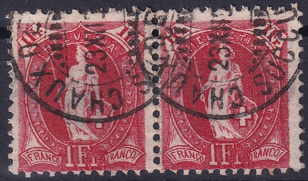 Paar stehende Helvetia 1Fr.,1903, 75E, 200.-!+ | Kaufen auf Ricardo