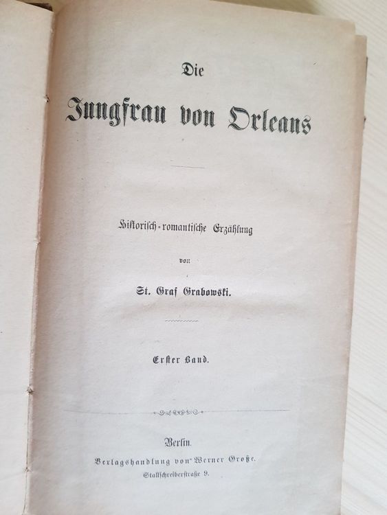 Die Jungfrau von Orleans St. Graf Grabowski - 2 Bücher | Kaufen auf Ricardo