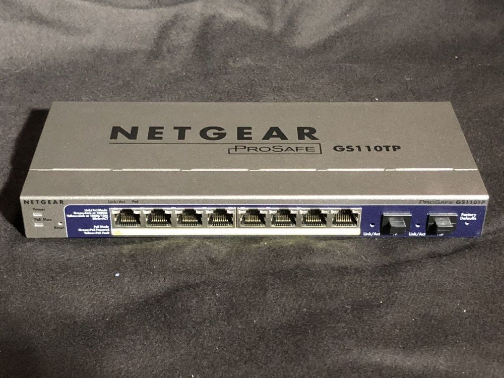 Netgear ProSafe GS110TP Switch, 8x Gigabit & 2x SFP-Ports (Gebraucht ...