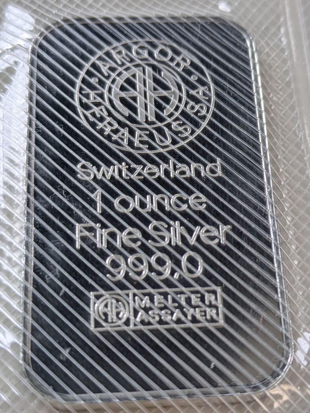 1oz. / Unze Silber Barren Argor Heraeus, Fribourg (Gebraucht) in Uznach ...