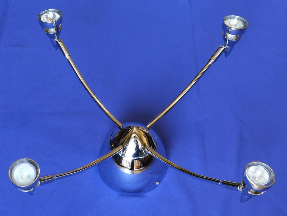 Deckenlampe Chrom 4 strahlig mit Gelenken Ikea Aventurin (Gebraucht) in ...